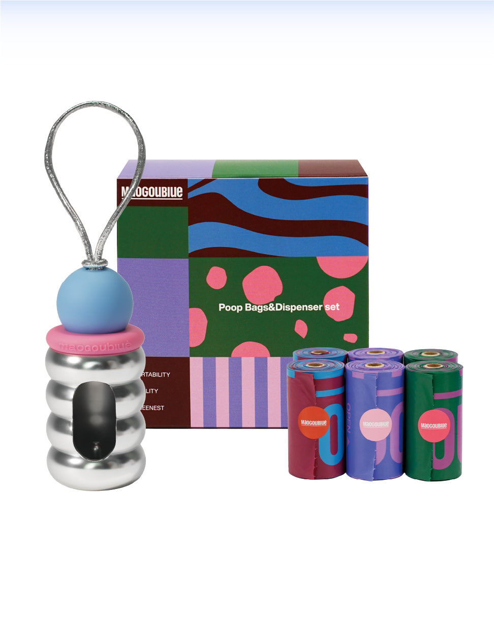 Marshmallow Bucket -6+1 pack with a total of 105 poop bags – Maogoublue